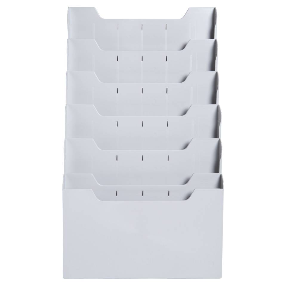 WALL RACK A4 LANDSCAPE (6) clear/ Pc.